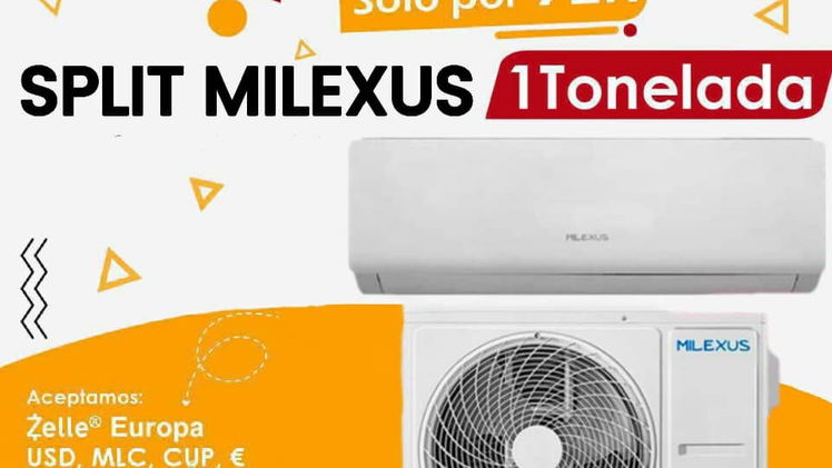 Aire acondicionado Split Milexus 1 Tonela 12000 BT en Diez de Octubre ...
