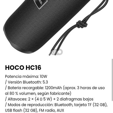 HOCO HC16. Versión Bluetooth: 5.3. Nueva en Cerro, La Habana, Cuba ...