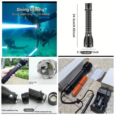 Cuchillo de pesca submarina,Linterna acutica y de en Diez de Octubre ...