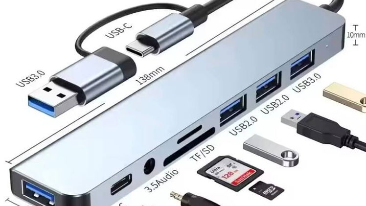 Hub de Expansión Multipuerto 8 en 1 Puertos dispo en Centro Habana, La ...