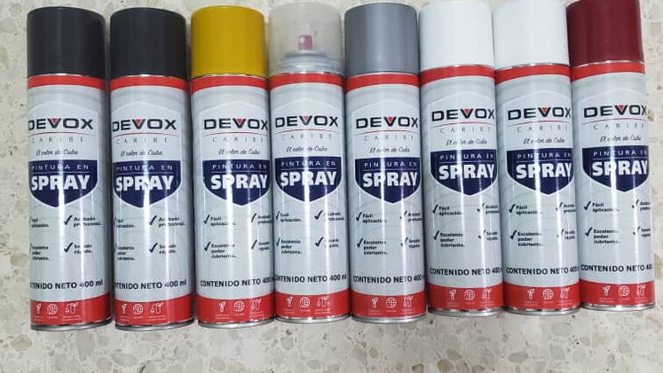 Pinturas Devox en Spray en nuestra tienda online s en La Habana, Cuba - Revolico