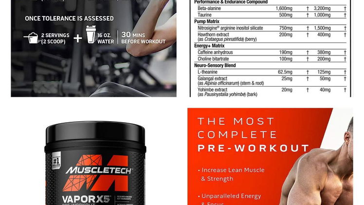 Pre entreno Vapor X5 Muscletech 30 servicios pomos en Marianao, La ...