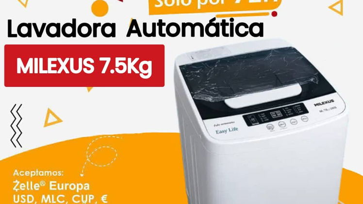 Lavadora Automática 7,5kg marca Milexus en Centro Habana, La Habana ...