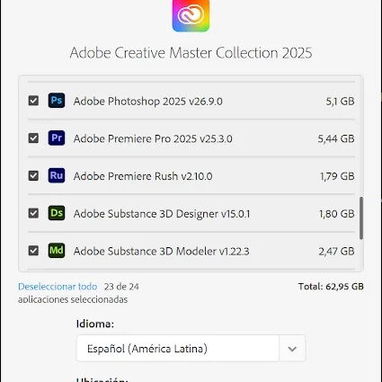 Adobe Creative Cloud Collection 2025 (06.08.2025) en Centro Habana, La Habana, Cuba - Revolico