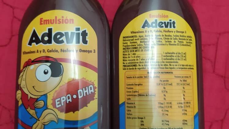 Emulsión de Scott Adevit. Importada en Diez de Octubre, La Habana, Cuba ...